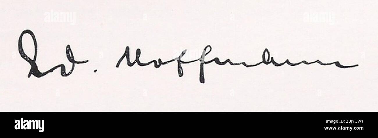 Hoffmann Eduard (1832-1894); Unterschrift Stock Photo - Alamy