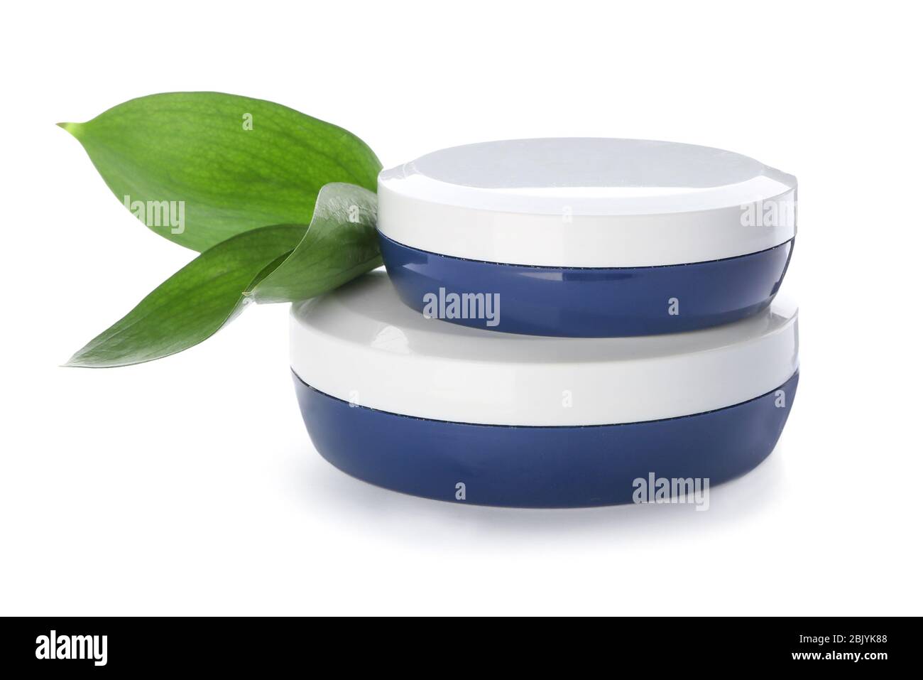 Jars natural cream on Cut Out Stock Images & Pictures - Alamy