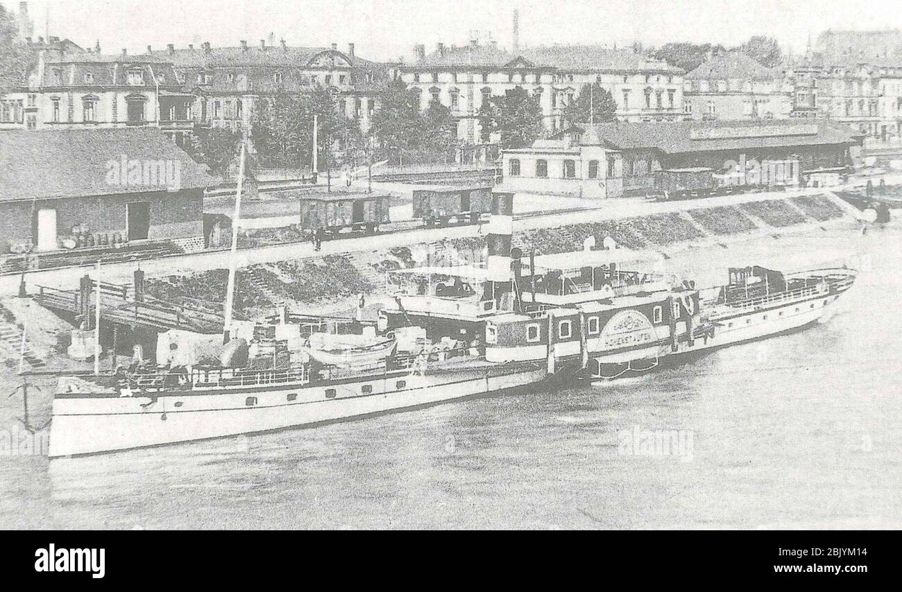 Hohenstaufen (ship, 1884) 001 Stock Photo - Alamy