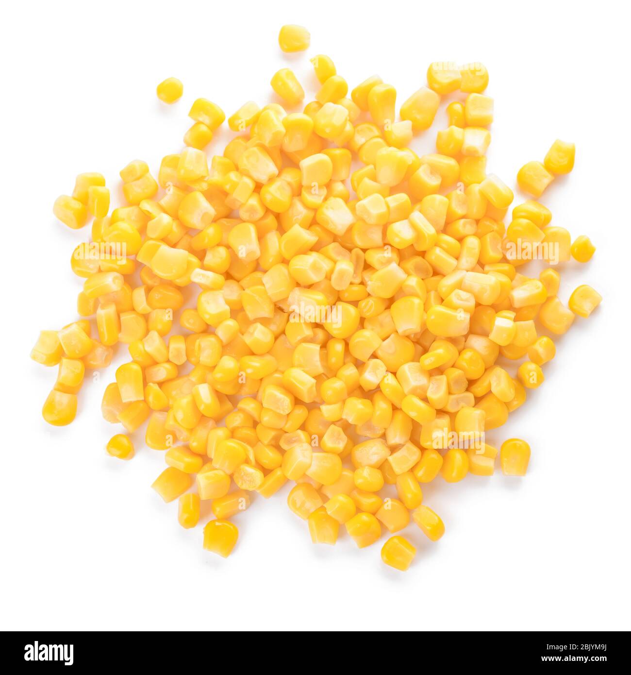 Fresh corn kernels on white background Stock Photo - Alamy