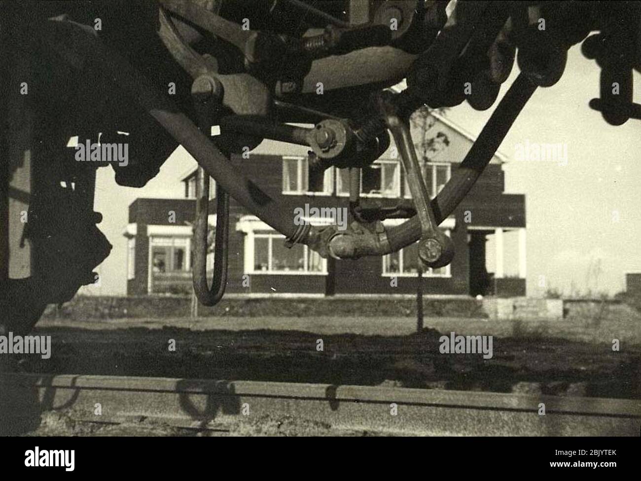 Holland ,Westerbork, The house of Camp Commandant Gemmeker with train ...