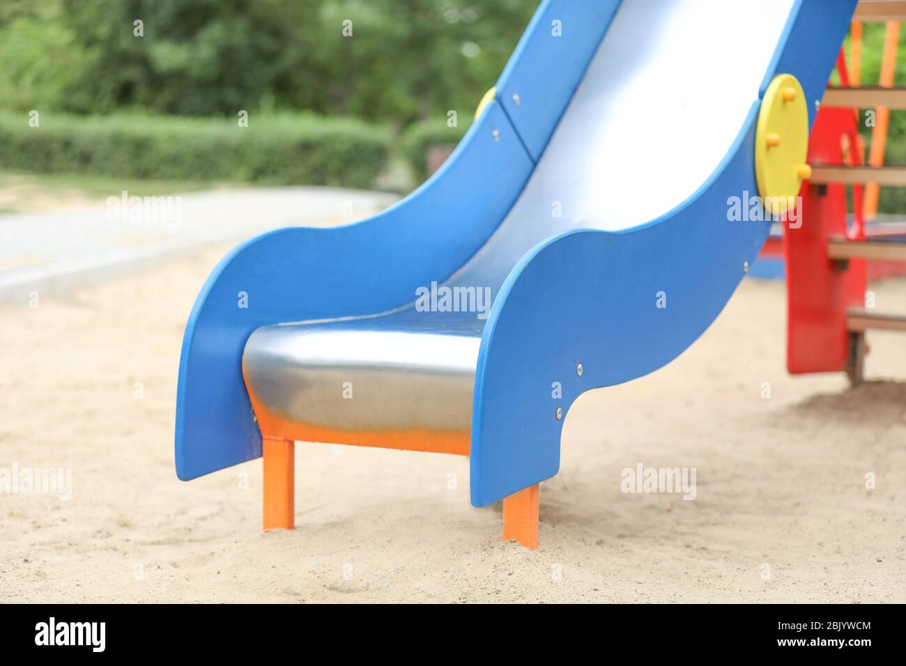 Child sliding on slide in hi-res stock photography and images - Alamy