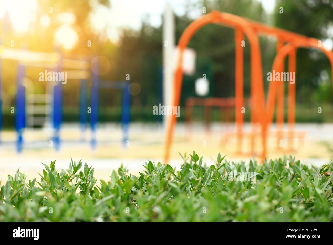 Outdoor playground in bush hi-res stock photography and images - Alamy