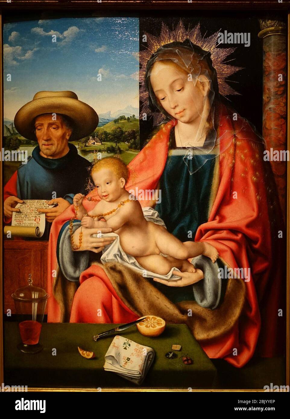 Holy family joos van cleve hi-res stock photography and images - Alamy