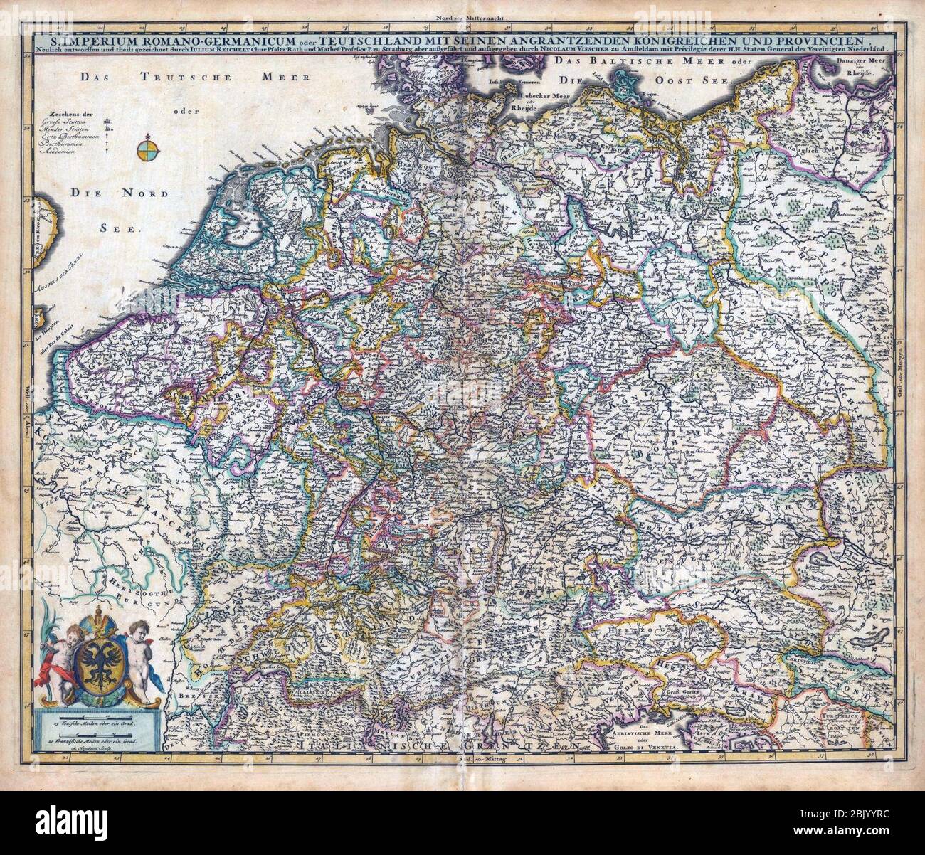 Holy Roman Empire, 1690 Stock Photo - Alamy