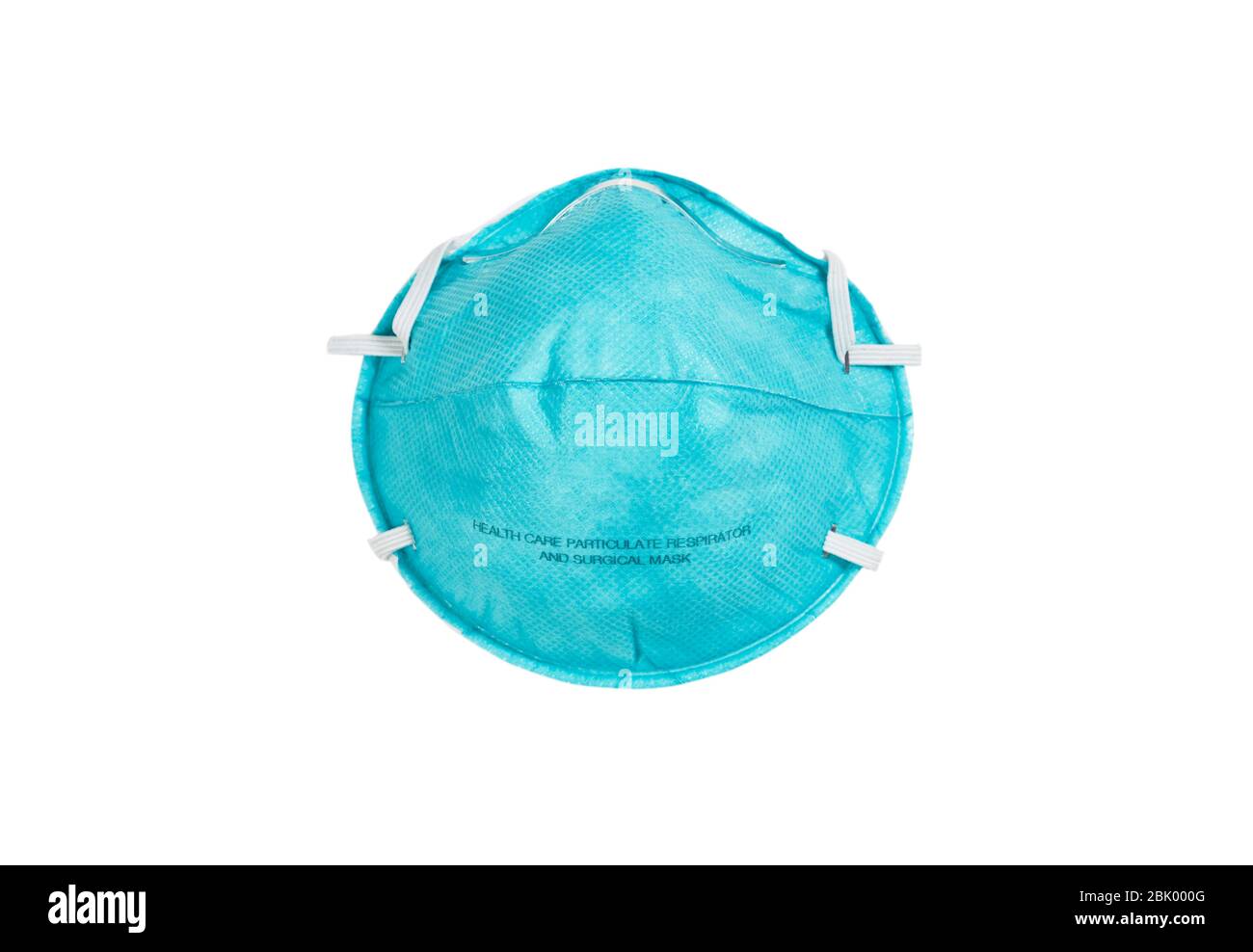 Blue N95 health care particulate respirator and surgical mask Stock ...
