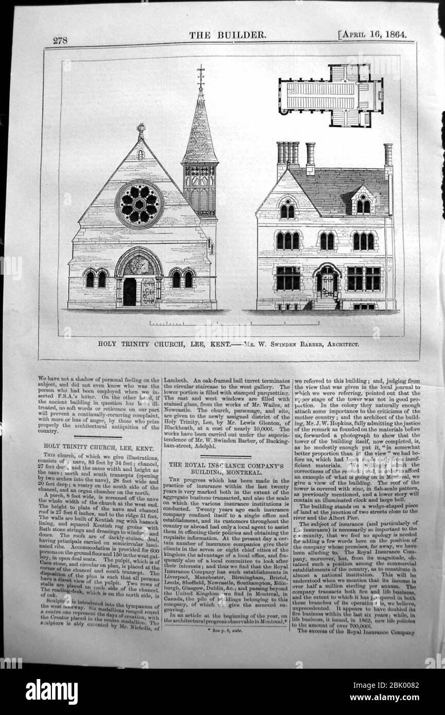 Holy Trinity Lee London Stock Photo - Alamy