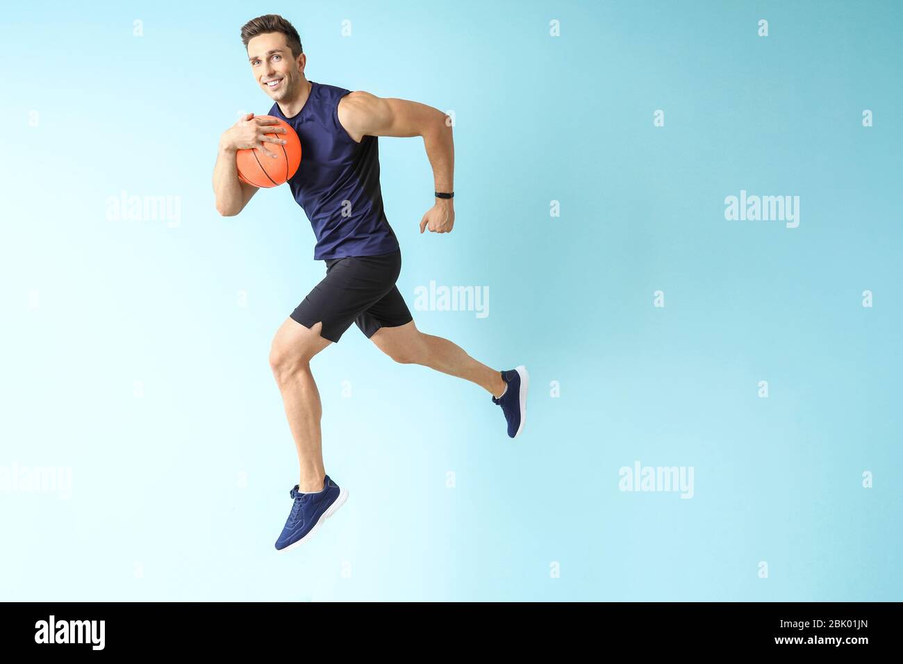 Running basketball player on hi-res stock photography and images - Alamy
