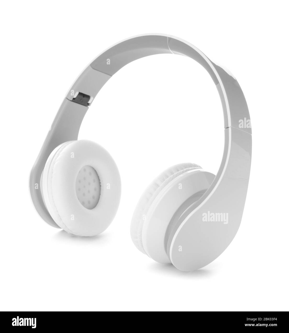 Modern headphones on white background Stock Photo - Alamy