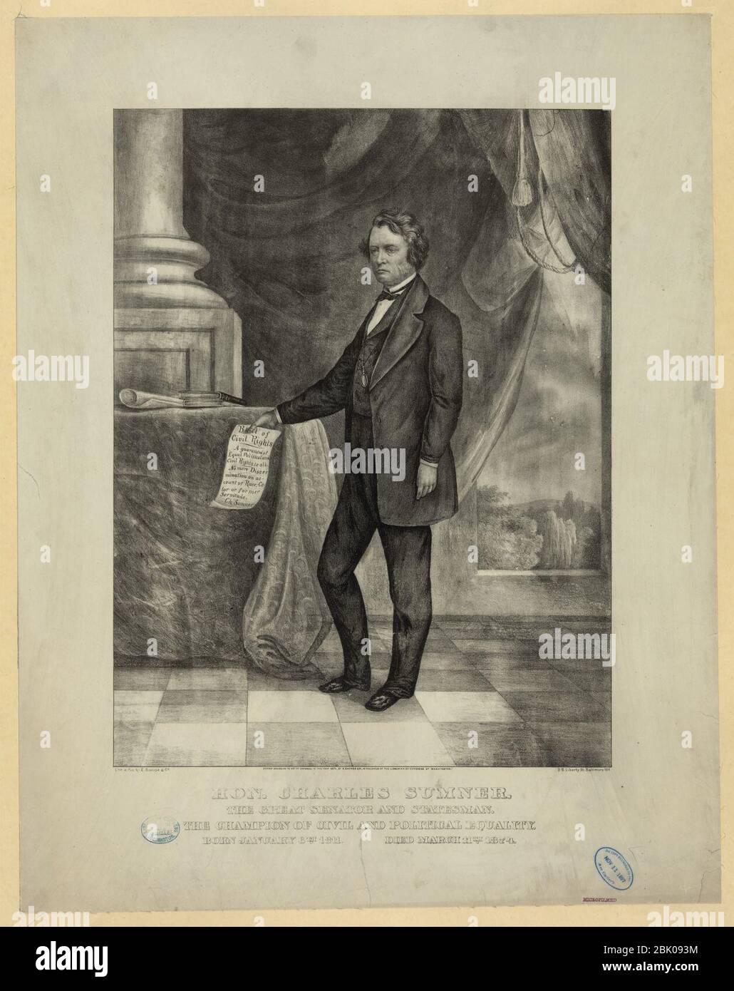 Senator charles sumner hi-res stock photography and images - Alamy
