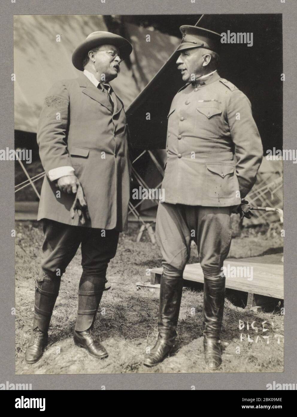Hon. Theodore Roosevelt and General Wood Stock Photo - Alamy