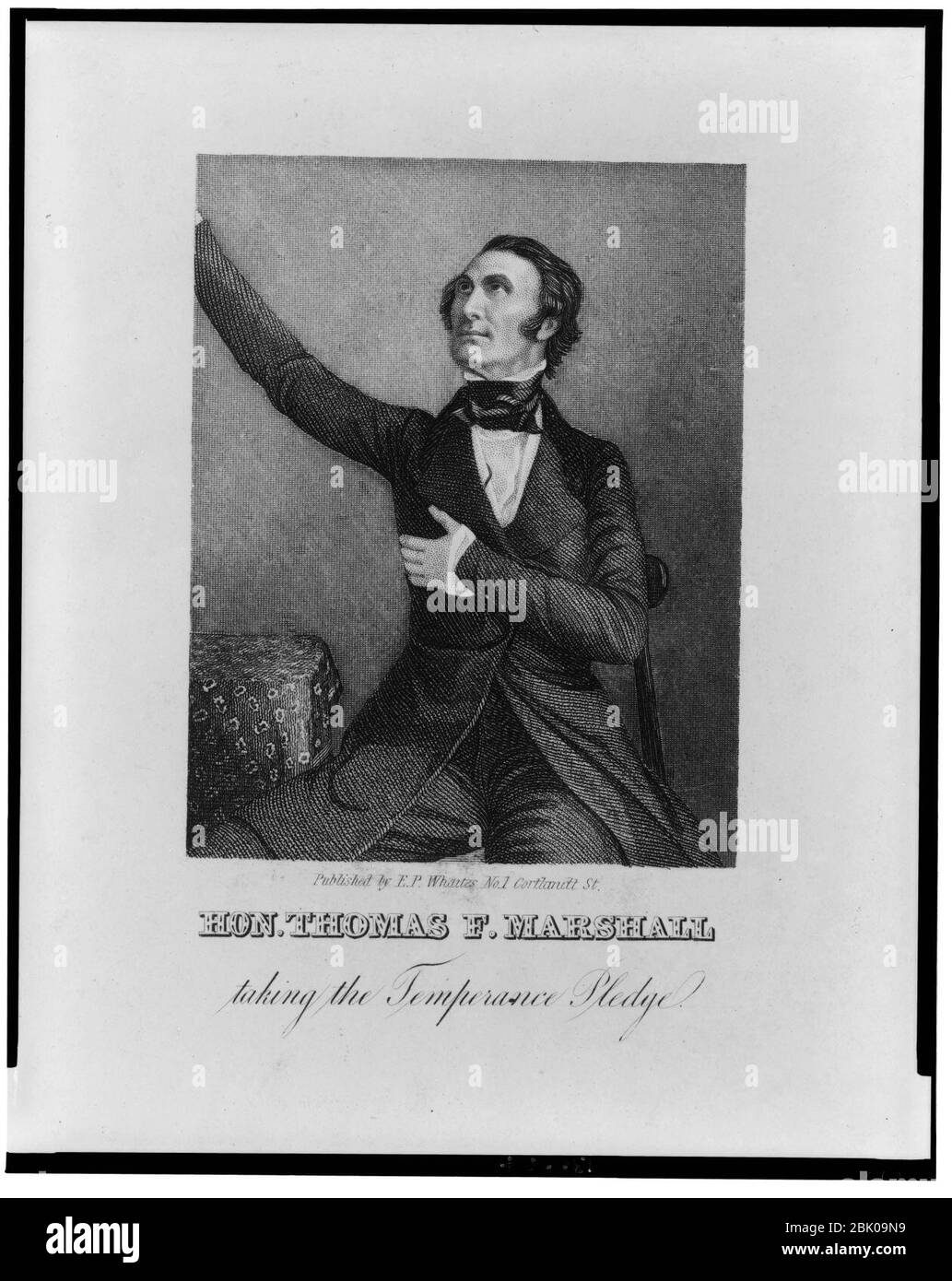 Hon. Thomas F. Marshall taking the temperance pledge Stock Photo - Alamy