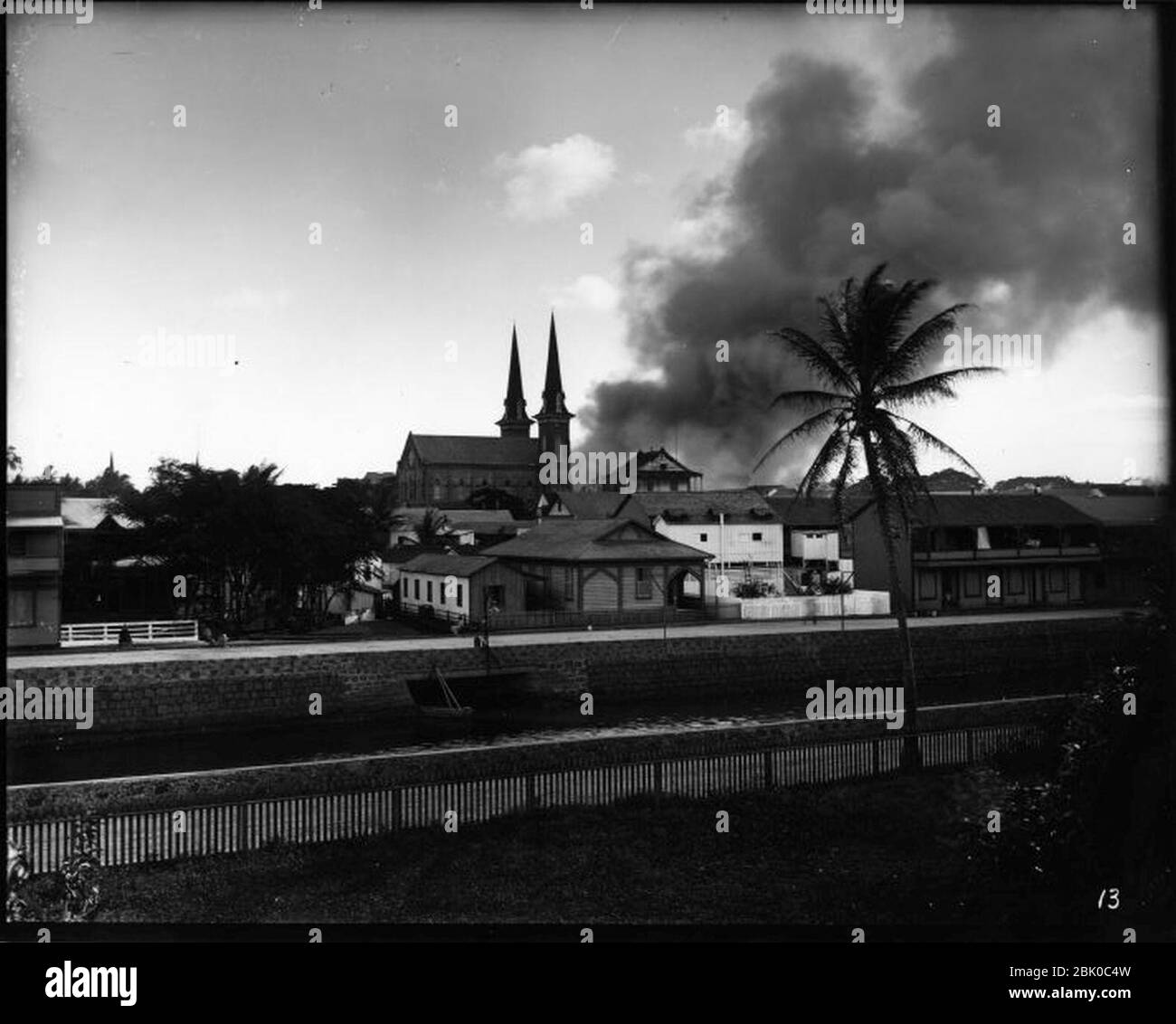 Honolulu Chinatown Fire of 1900 (19 Stock Photo - Alamy