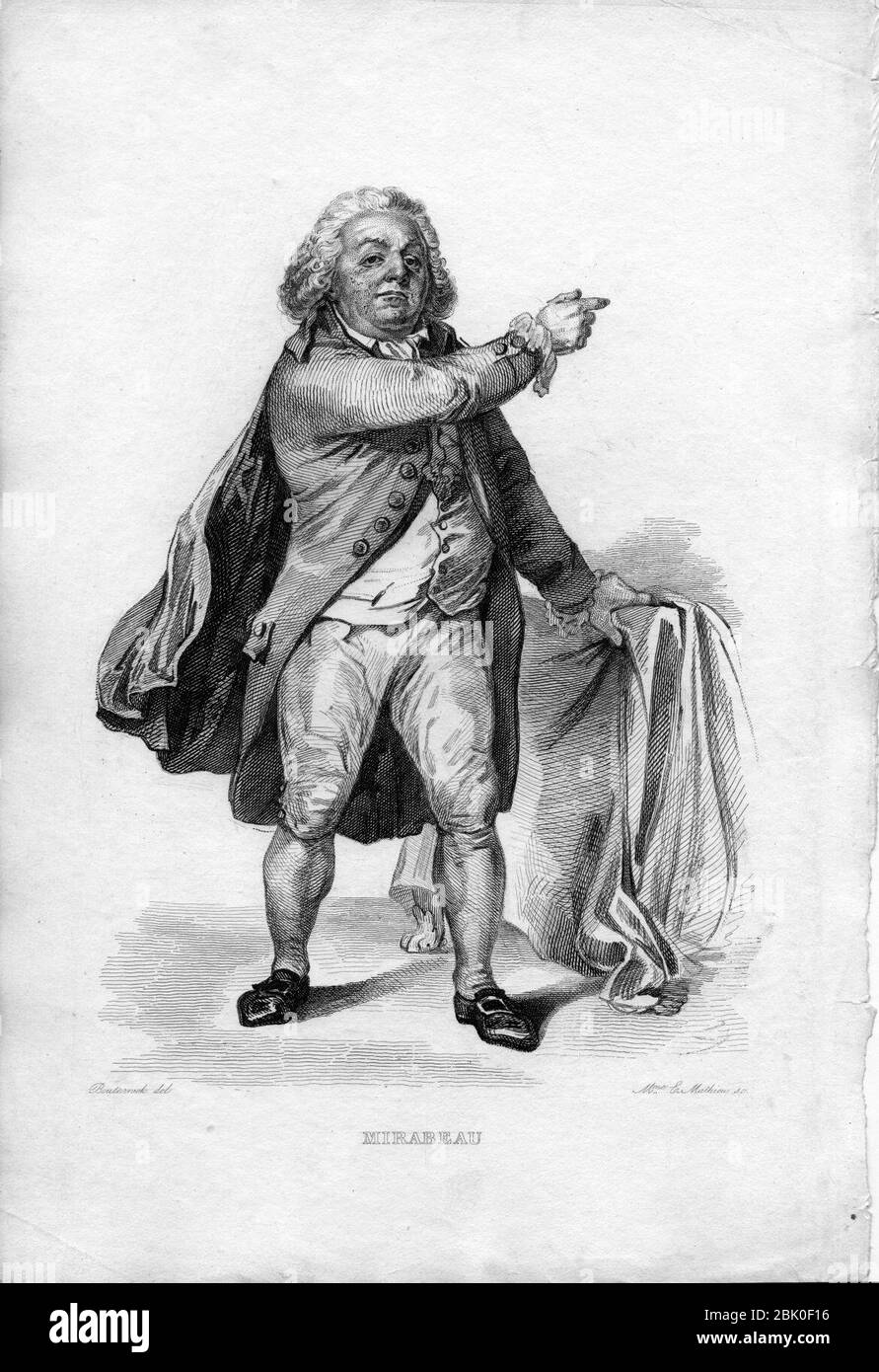 Honoré-Gabriel Riqueti de Mirabeau Stock Photo - Alamy