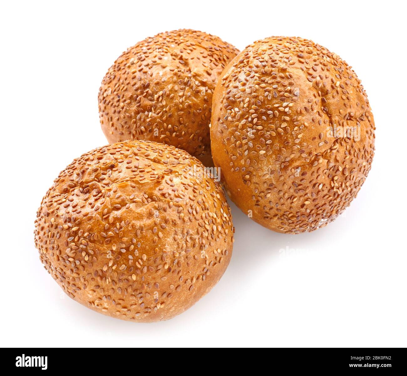 Tasty buns on white background Stock Photo - Alamy