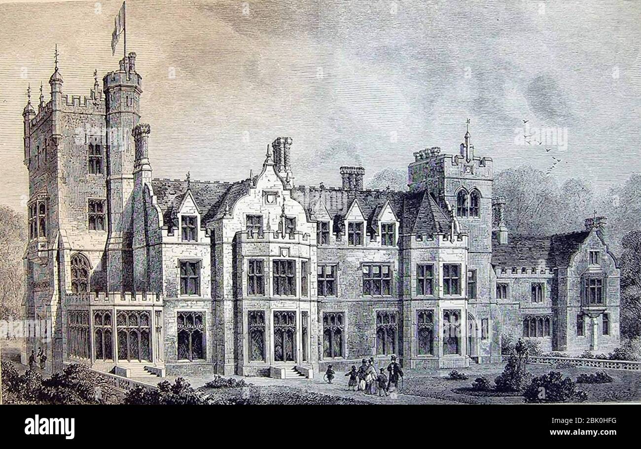 Hope End Mansion 1873 Stock Photo - Alamy