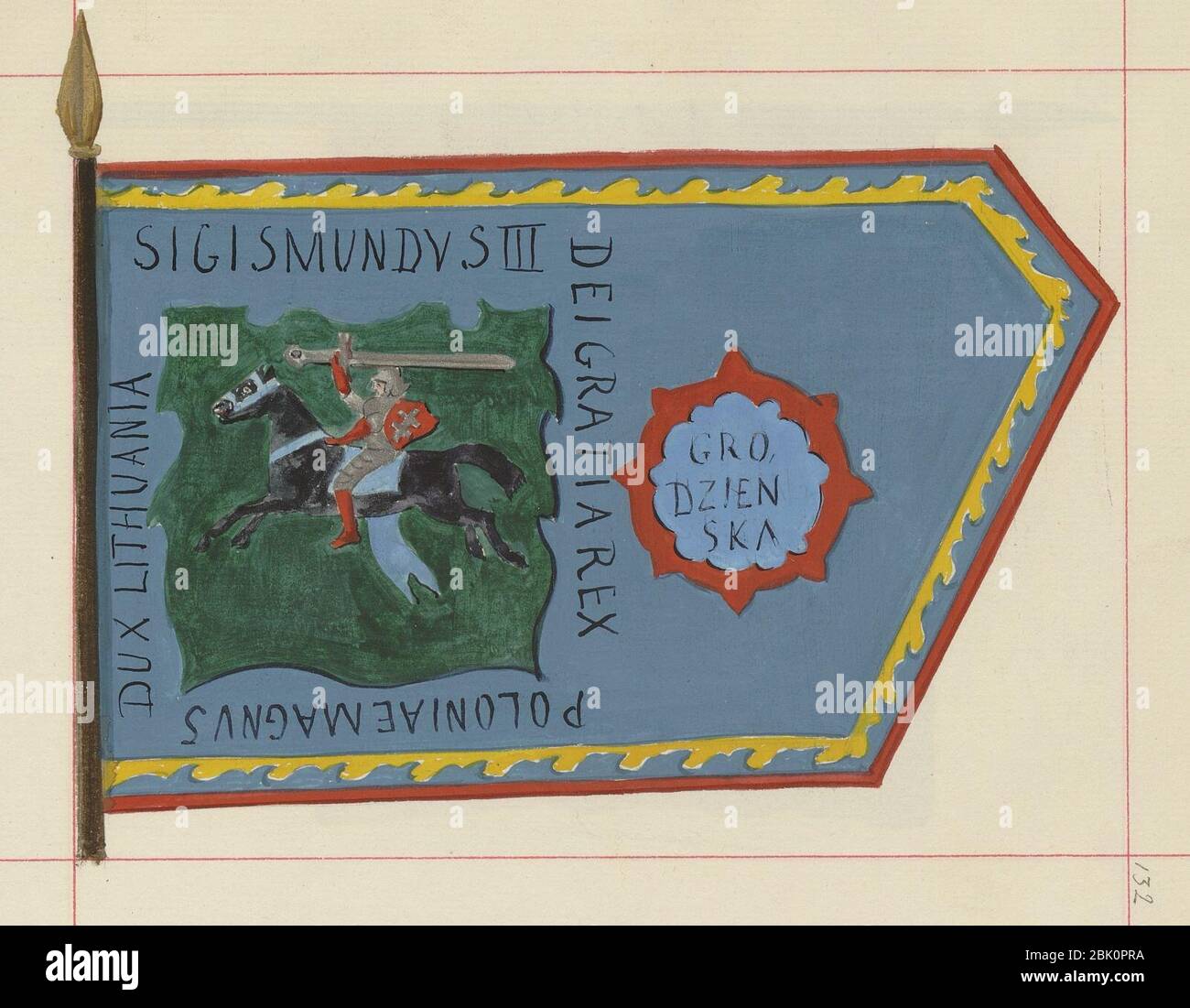 Horadnia, Pahonia. Горадня, Пагоня (B. Starzyński, 1875-1900 Stock ...