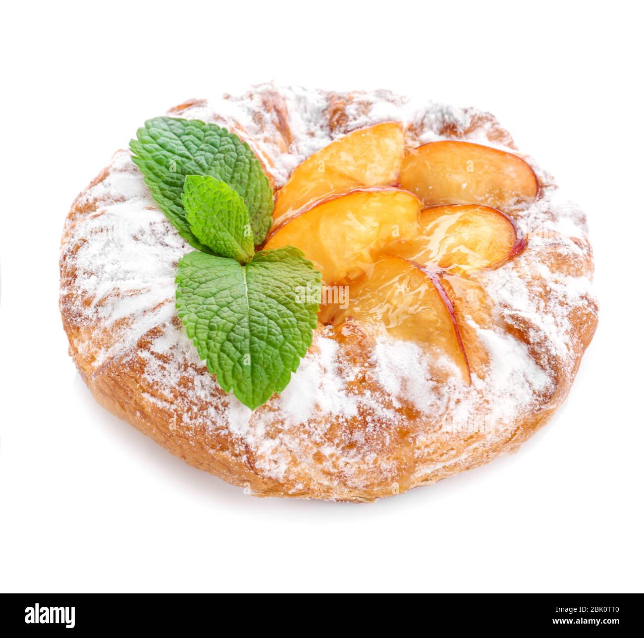 Sweet pastry on white background Stock Photo - Alamy