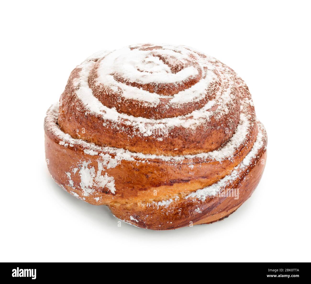 Sweet bun on white background Stock Photo - Alamy