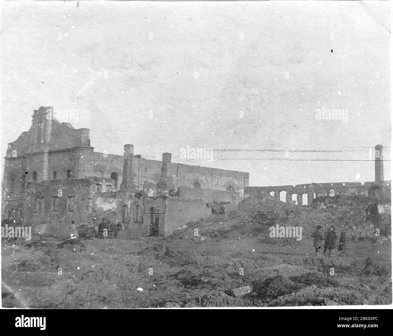 Horodenka, burnt Great Synagogue Stock Photo - Alamy