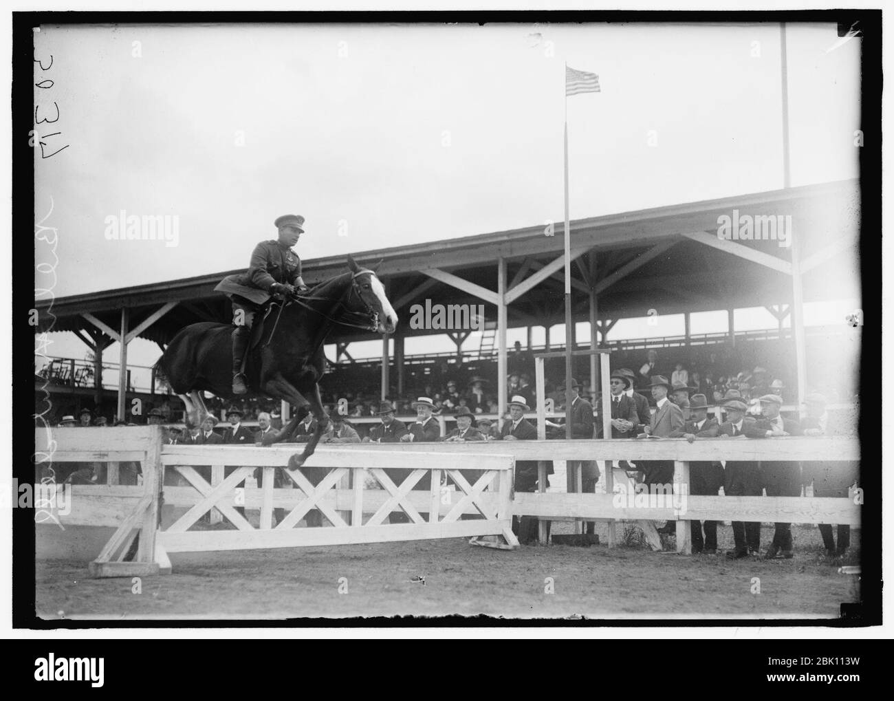 HORSE SHOWS. BRIG. GEN. BILLY MITCHELL, JUMPING Stock Photo - Alamy