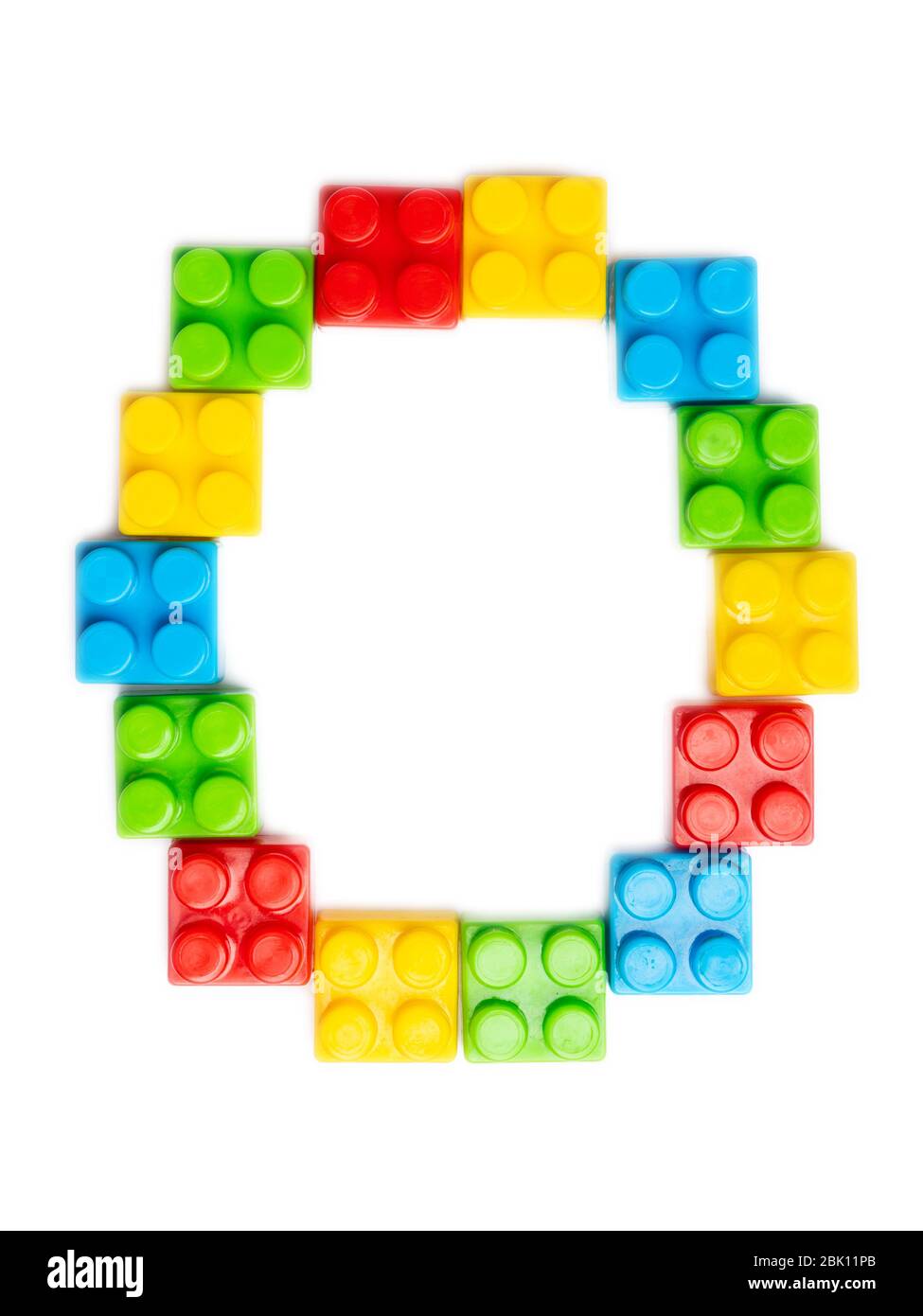 Colorful Brick Construction Lego Letter O Vector Image Atelier Yuwaciaojp