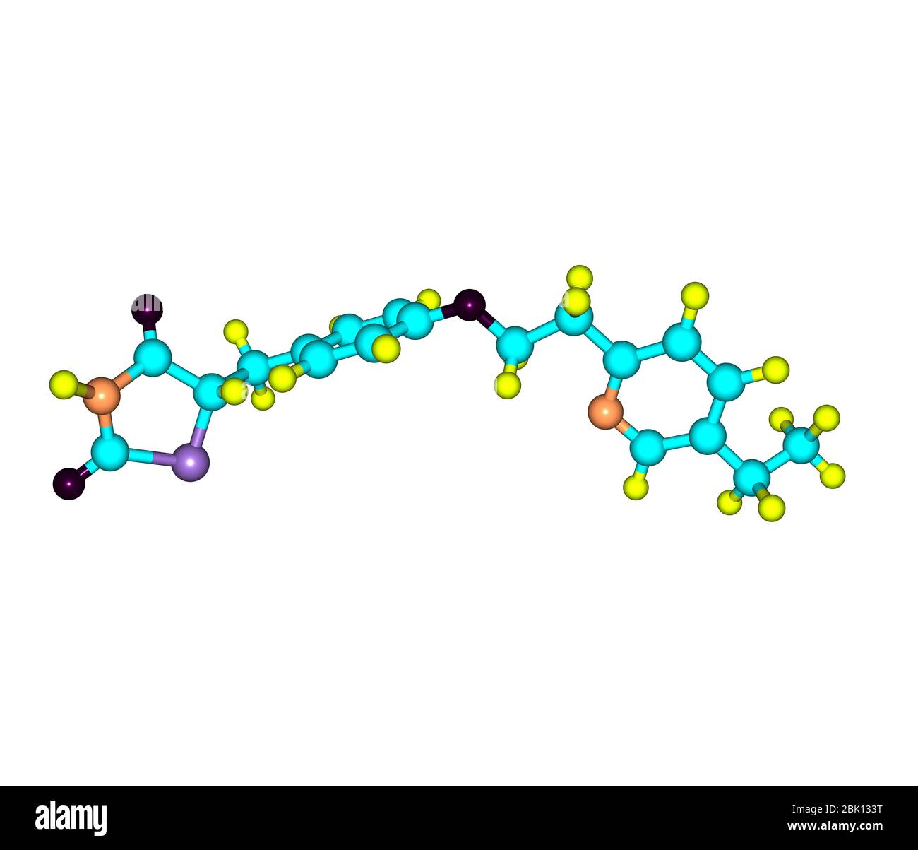 A model of Pioglitazone (Actos, Zactos and Glustin), an ...