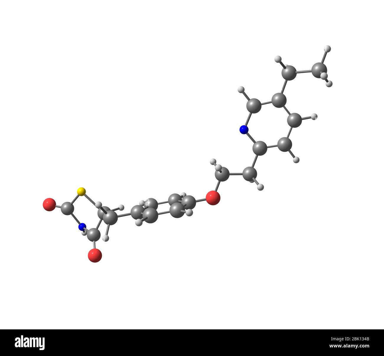 A model of Pioglitazone (Actos, Zactos and Glustin), an ...