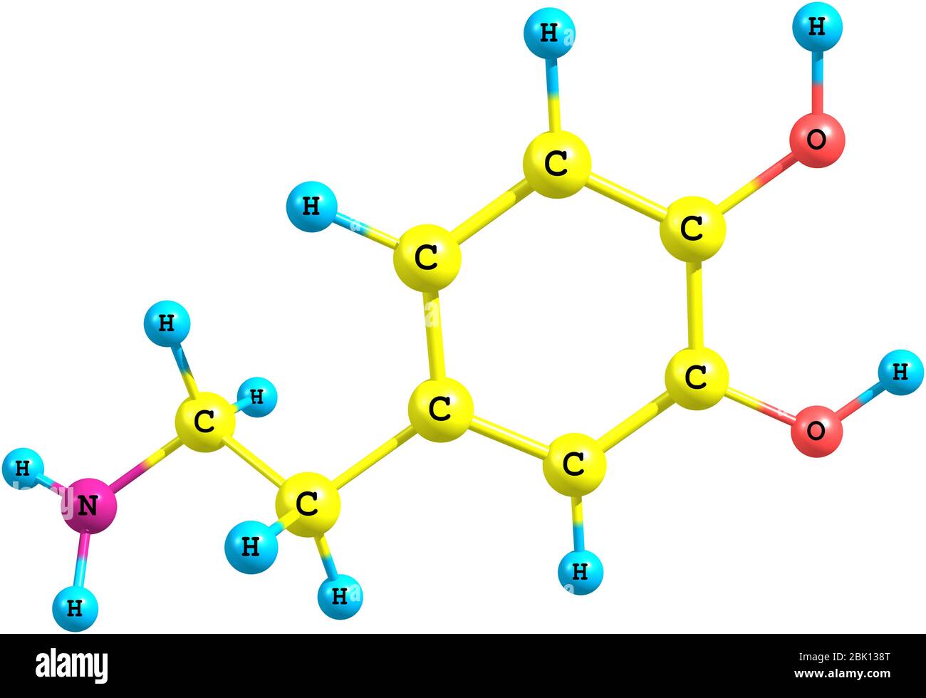 Dopamine molecule hi-res stock photography and images - Alamy