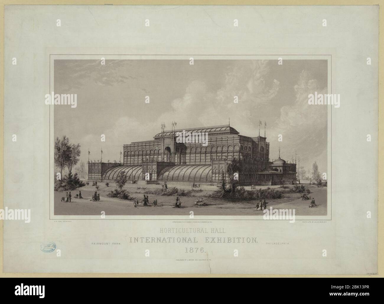 Horticultural Hall. International exhibition, 1876 Stock Photo - Alamy