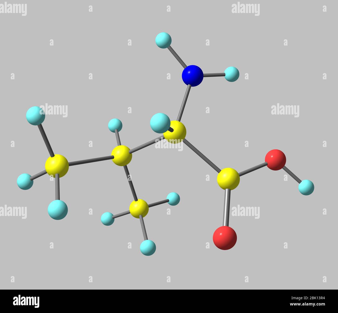 Valine (Val) is an amino acid with the chemical formula HO2CCH(NH2)CH ...