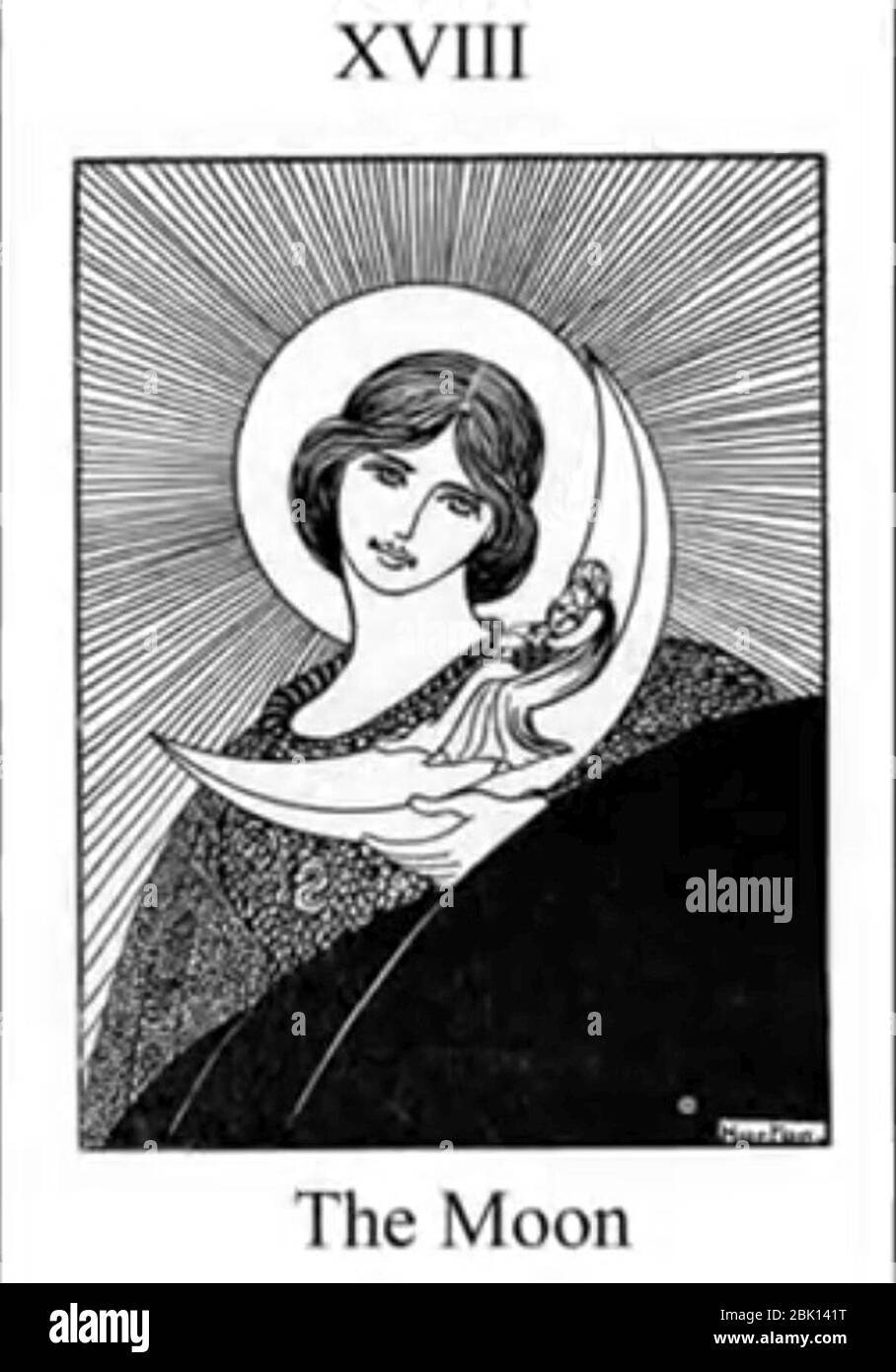 Horton WT - Tarot 18b Stock Photo - Alamy