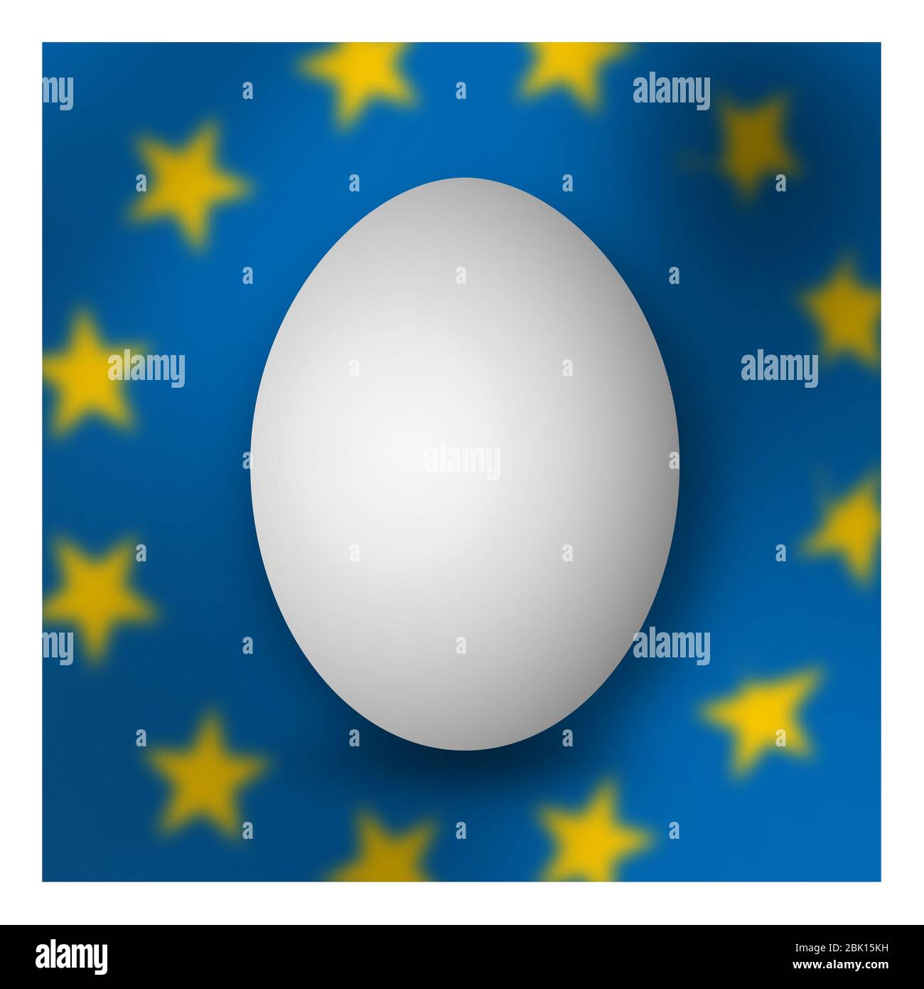 Easter eggs on the European Union flag background Stock Photo - Alamy