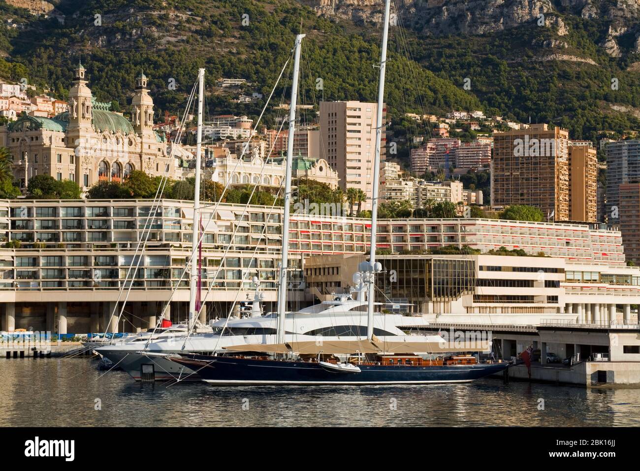 Yacht marina in Port de Monaco, Monte Carlo City, Monaco, Europe Stock ...
