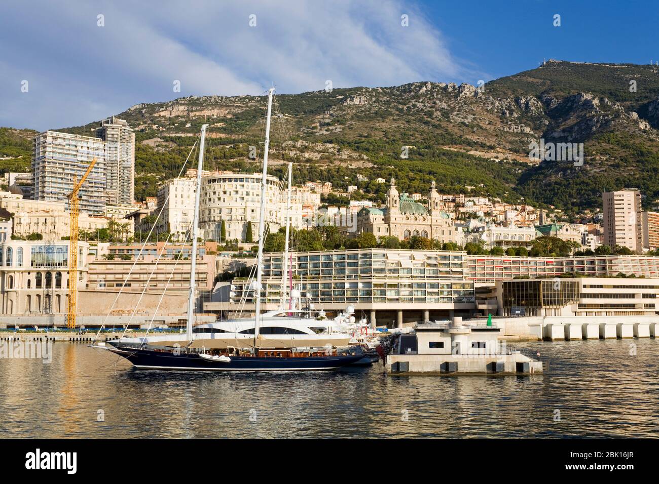 Yacht marina in Port de Monaco, Monte Carlo City, Monaco, Europe Stock ...