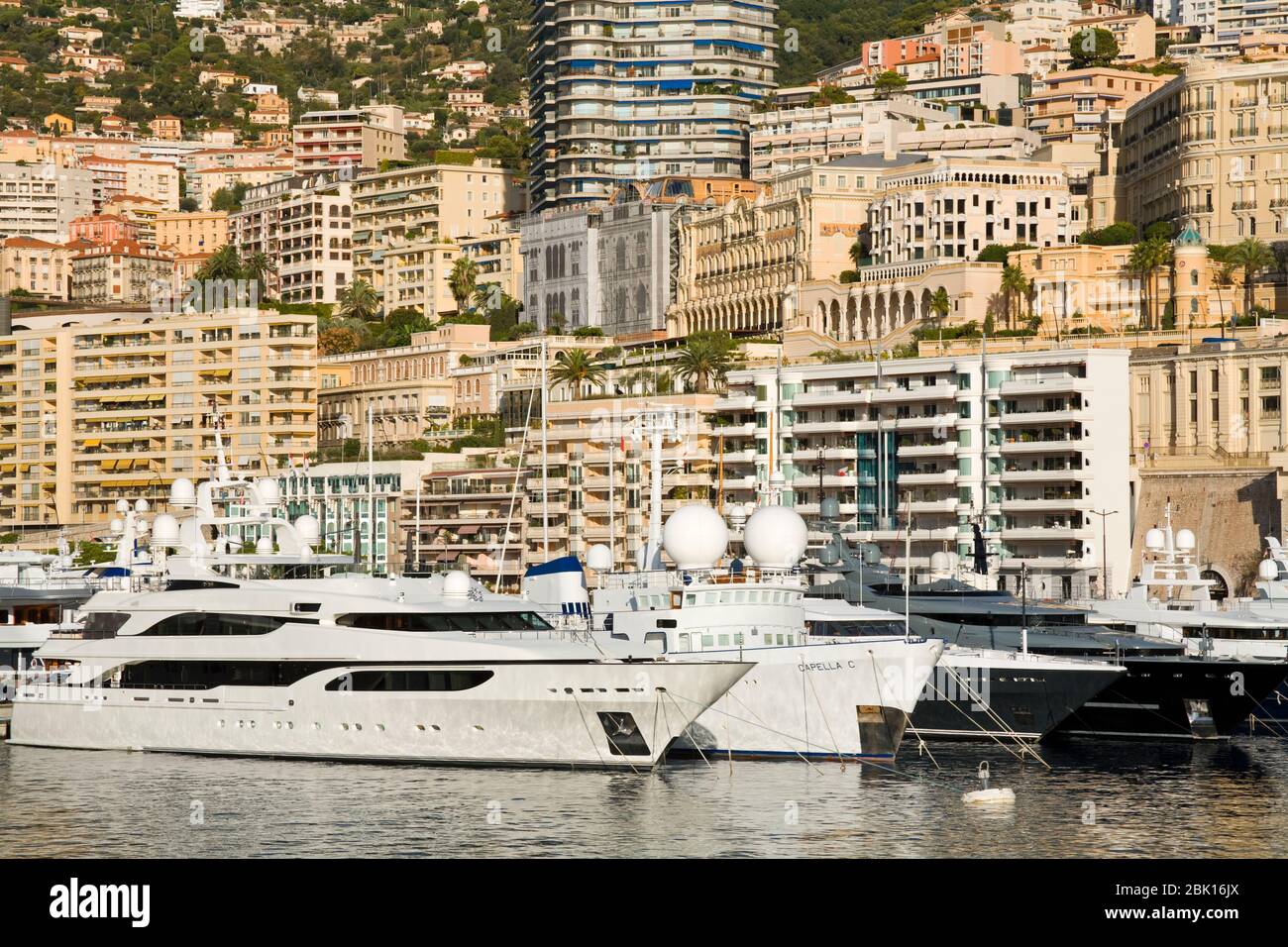 Yacht marina in Port de Monaco, Monte Carlo City, Monaco, Europe Stock ...