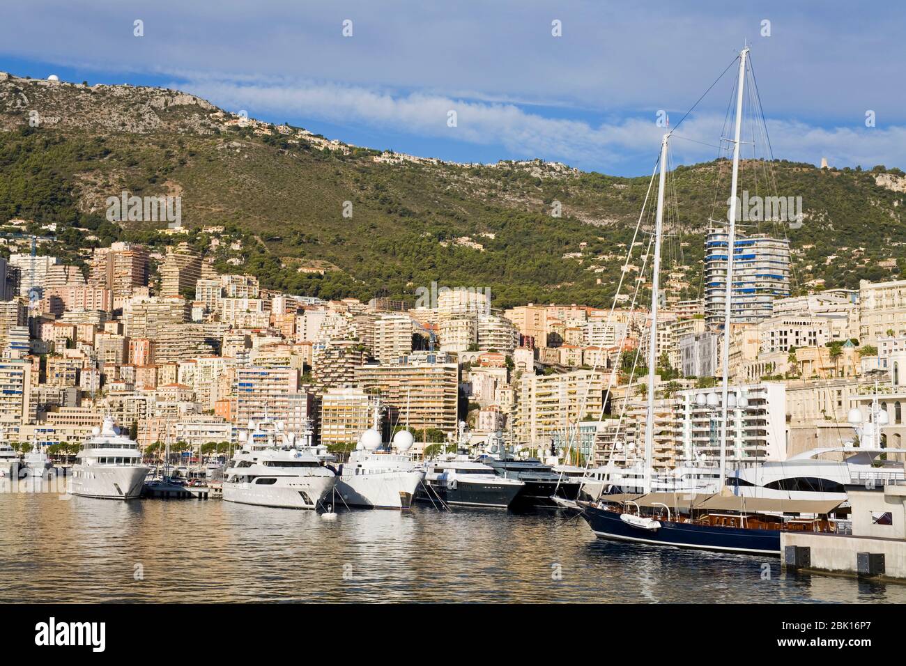 Yacht marina in Port de Monaco, Monte Carlo City, Monaco, Europe Stock ...