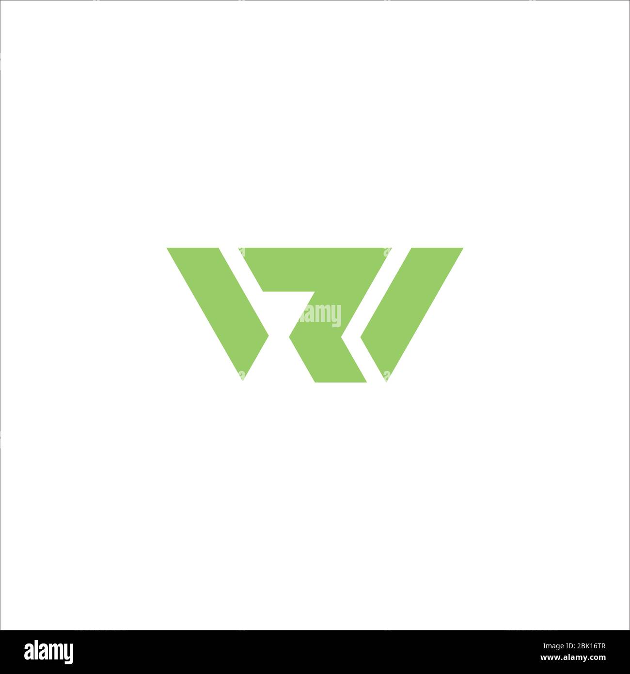 Initial letter wr logo or rw logo vector design template Stock Vector ...