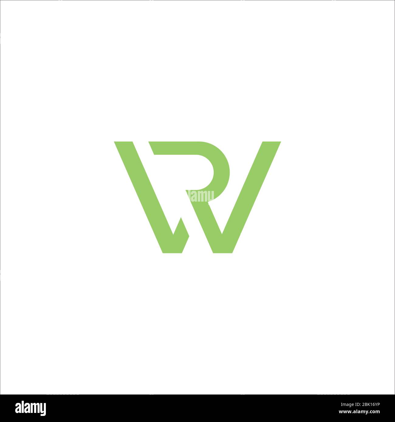 Initial letter wr logo or rw logo vector design template Stock Vector ...