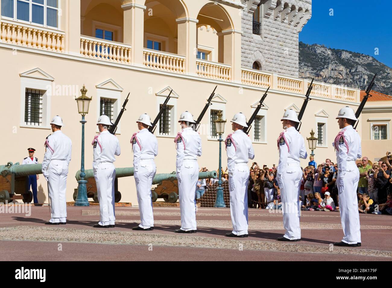 Changing of the Guard at the Princes Palace, Monte Carlo, Monaco ...