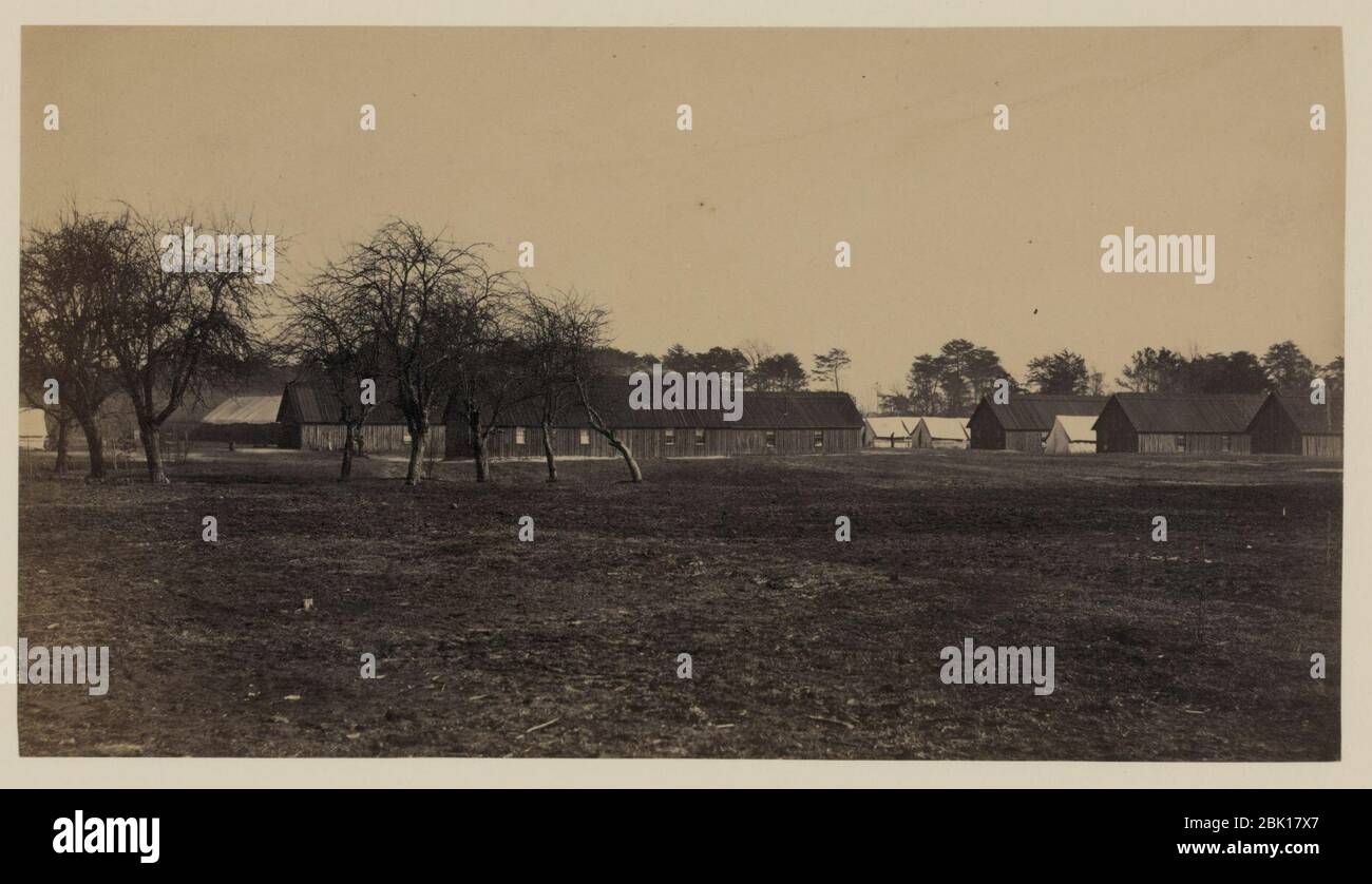 Hospitals, Army of the Potomac, January 1865 Stock Photo - Alamy