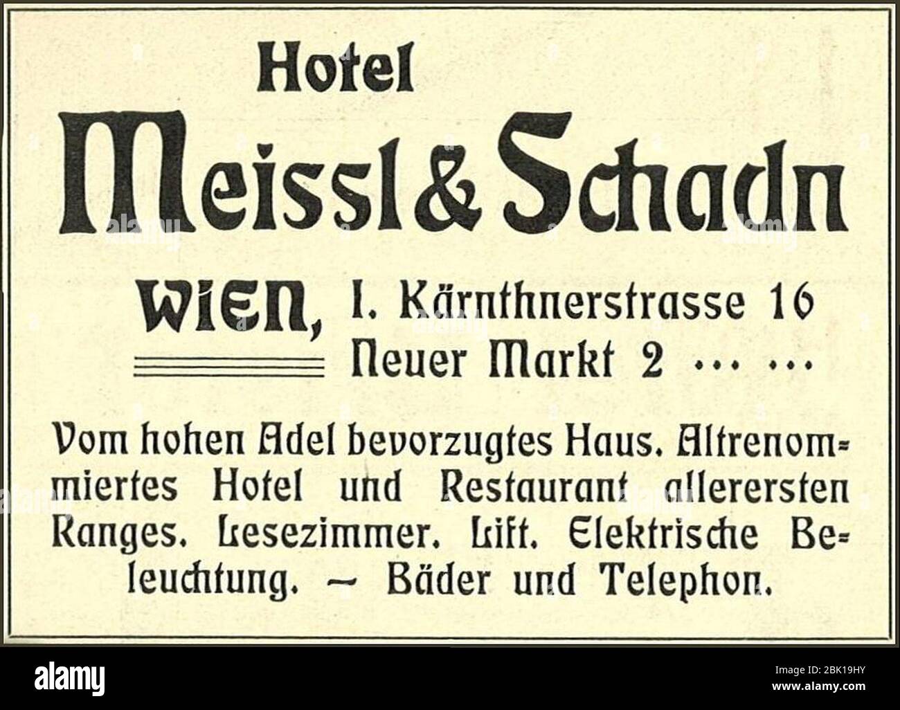 Hotel meissl hi-res stock photography and images - Alamy