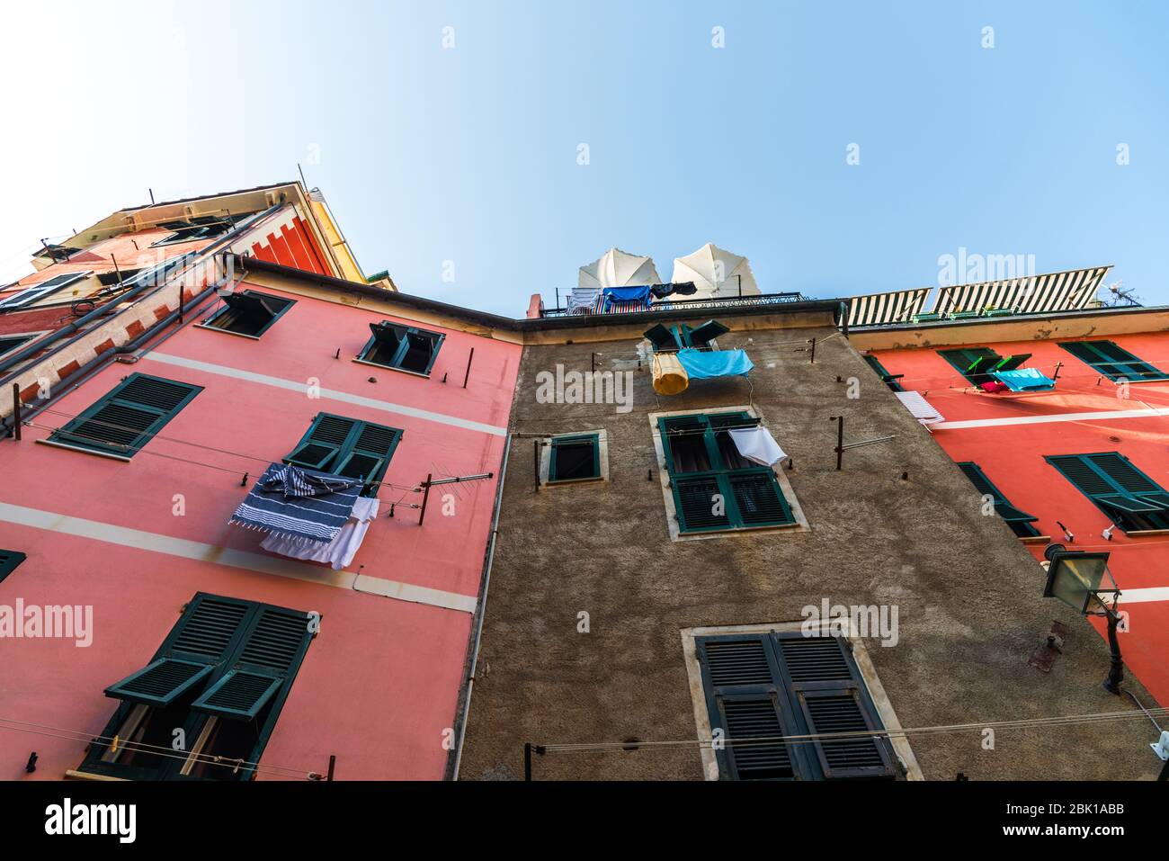 Colorful ancient Italian architecture houses in Vernazza village ...
