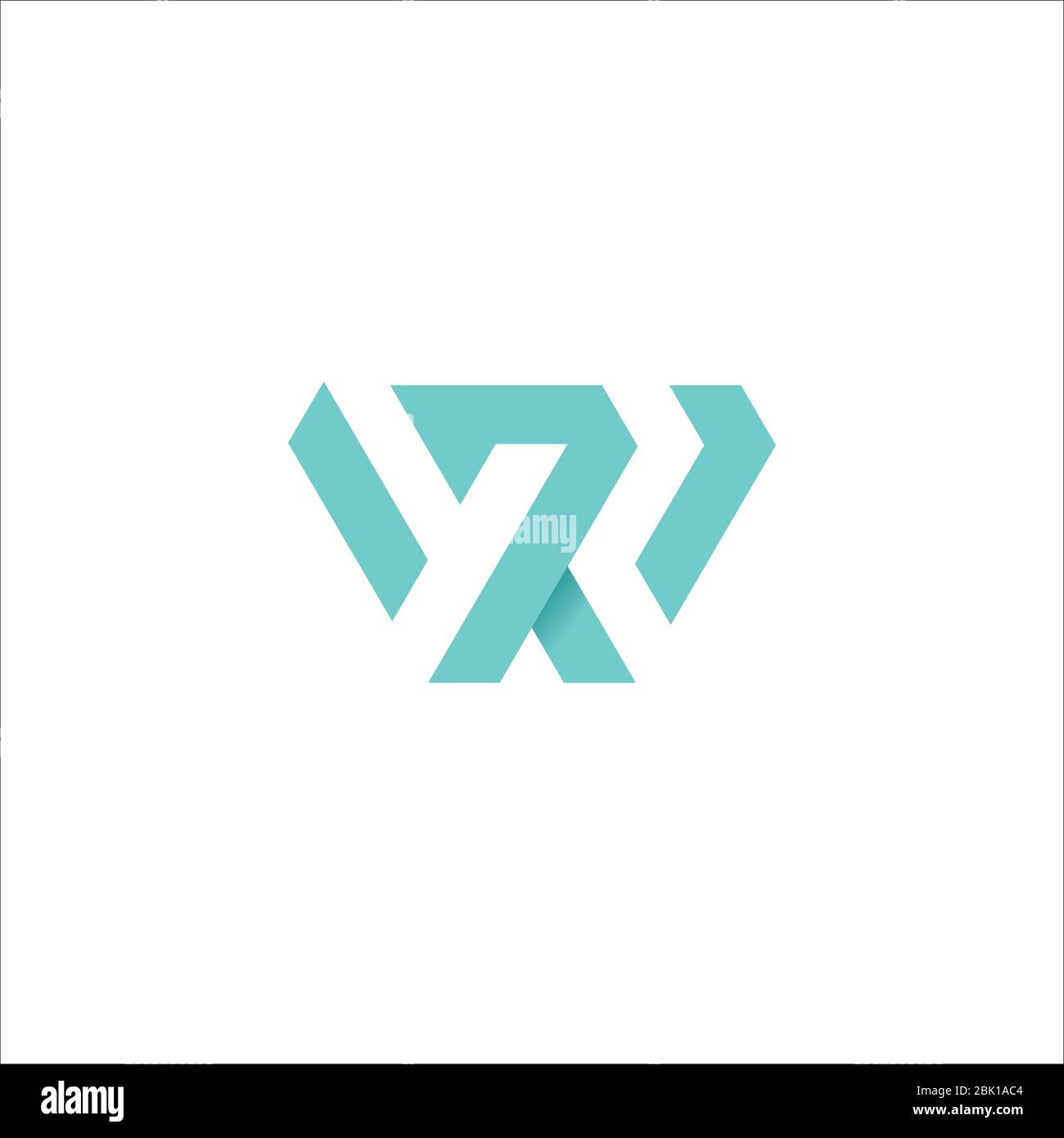 Initial letter wr logo or rw logo vector design template Stock Vector ...
