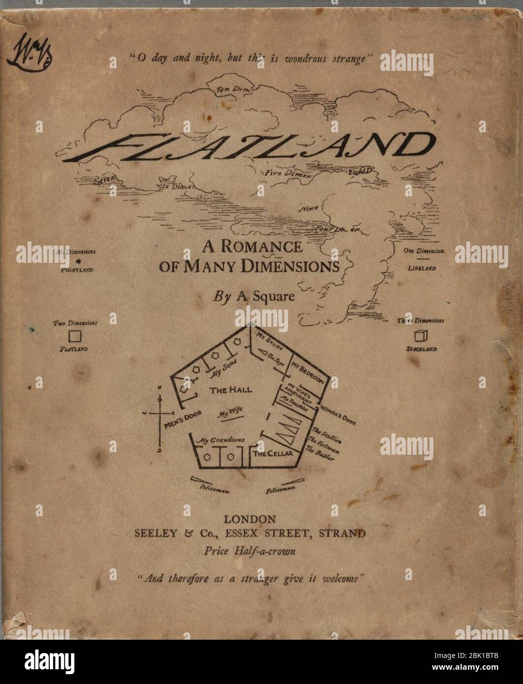 Houghton EC85 Ab264 884f - Flatland, cover Stock Photo - Alamy