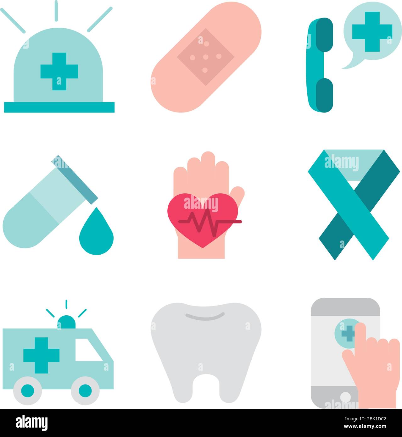 medical health care equipment assistance support icons set vector ...