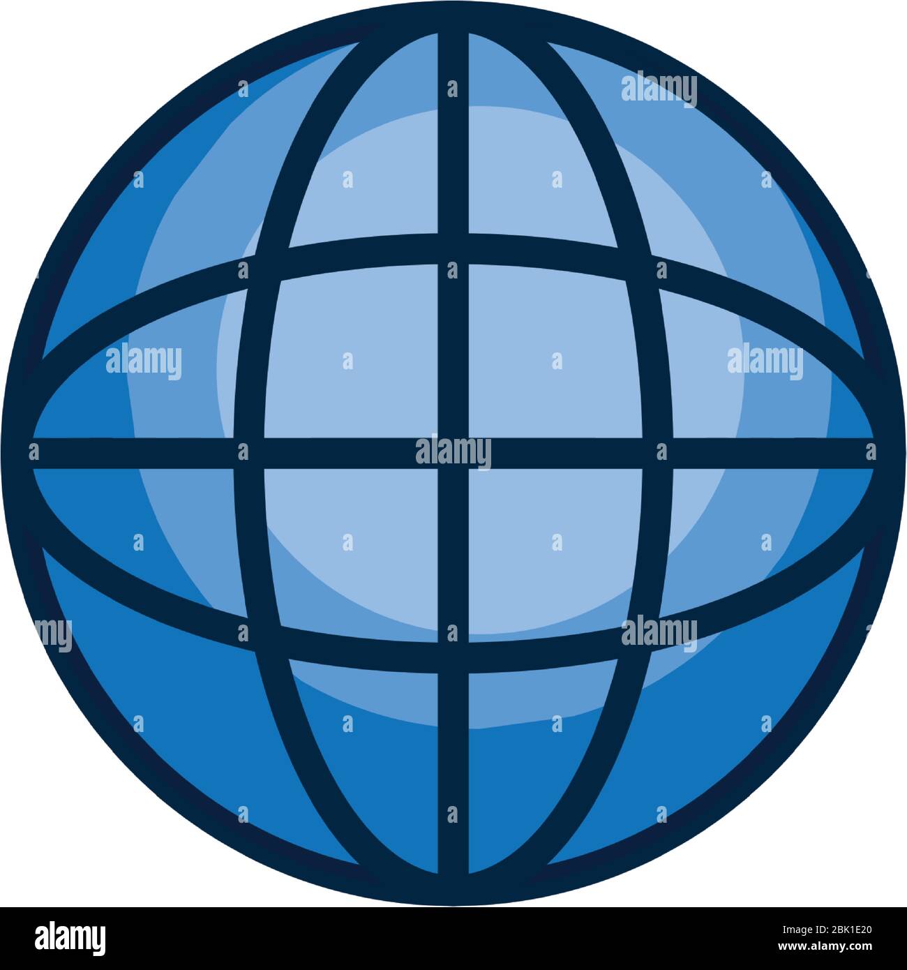 user interface concept, global sphere icon over white background, line ...