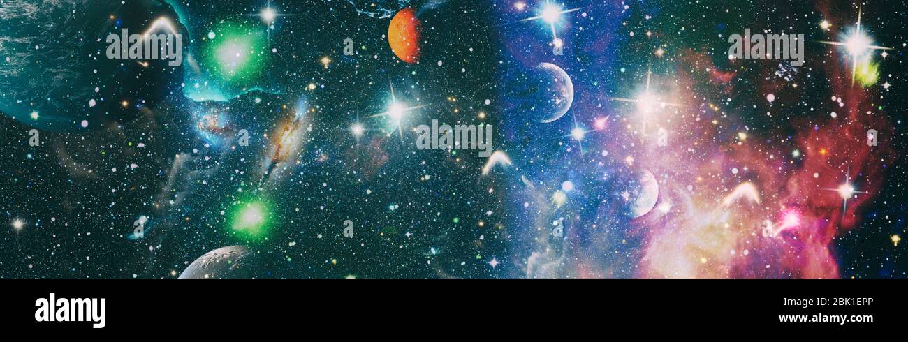 Panorama. Horizontal view for a glass panels . Template banner ...