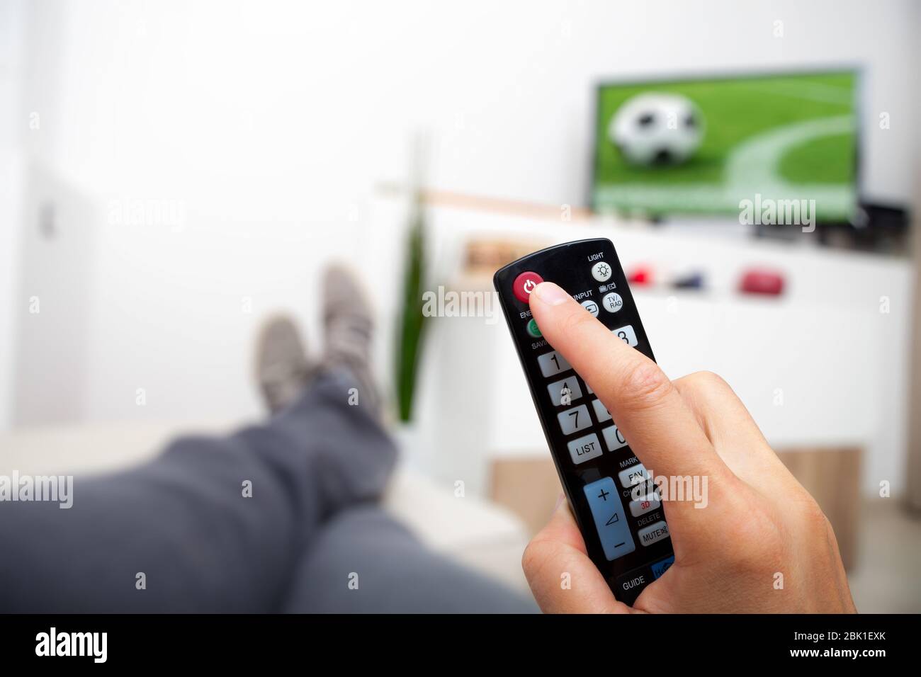 Switching off your tv hi-res stock photography and images - Alamy