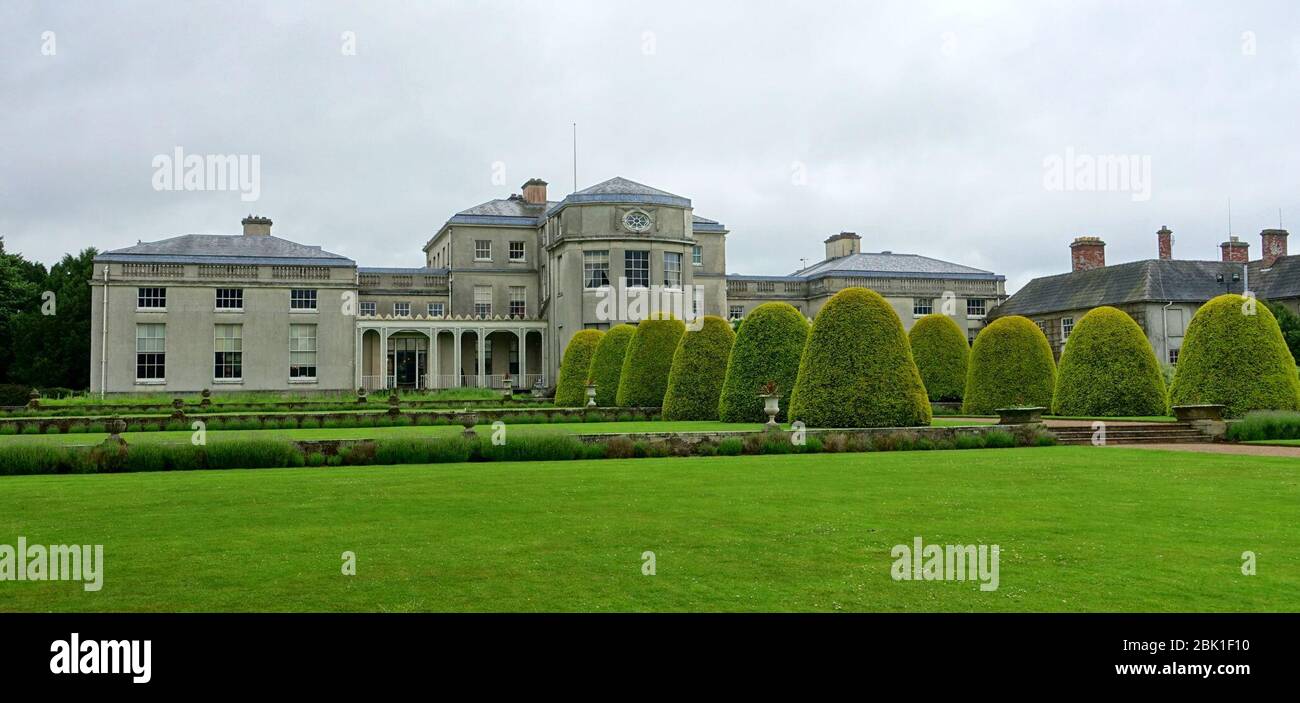 House and gardens - Shugborough Estate - Staffordshire, England Stock ...